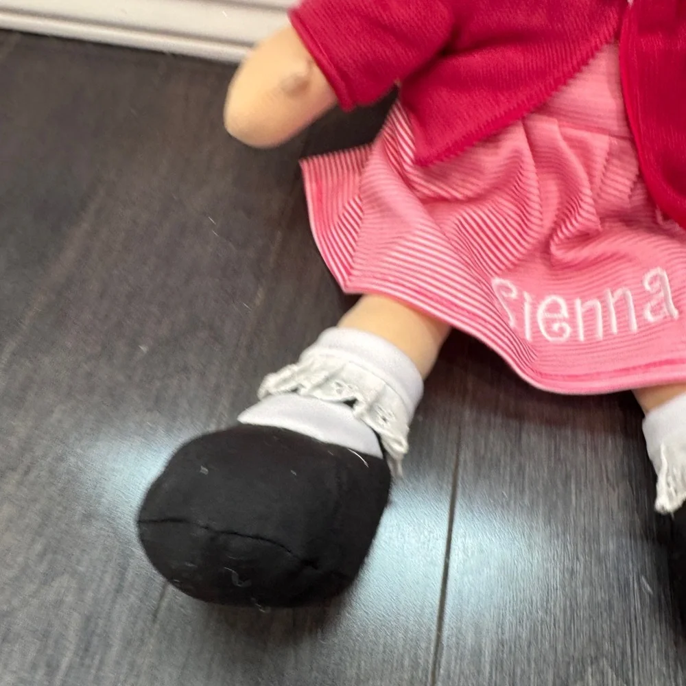 Toys | Nwot Custom Embroidered Sienna Soft Plush Doll With Dress And ...